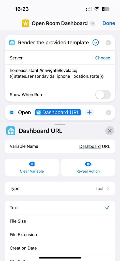 Open Dashboard Based On Current Room Using Espresence And Ios Shortcuts Share Your Projects