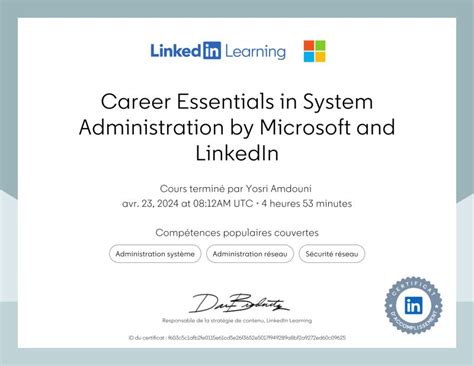 Yosri Amdouni On Linkedin Certificate Of Completion