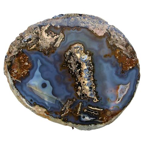 Rare Intact Blue And White Lace Agate Geode For Sale At 1stdibs