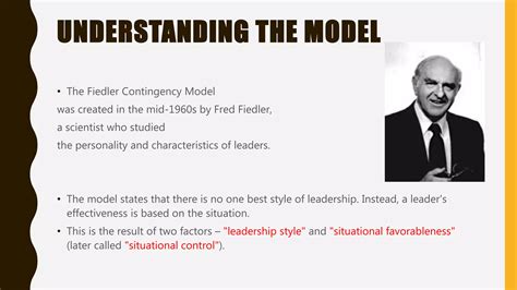 Fiedlers Contingency Theory Pptx