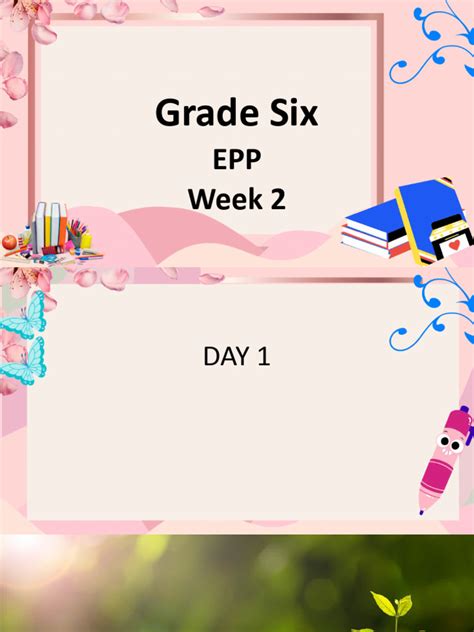 Grade 6 Epp Week 2 Pdf Trees Plants