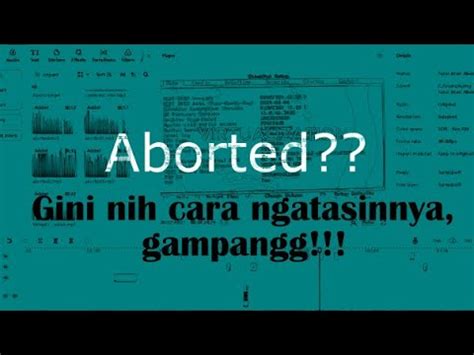 Cara Mengatasi Aborted Di VirtualBox VB YouTube
