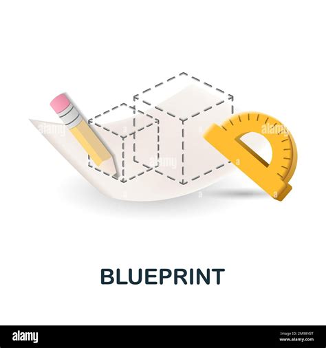 Blueprint Icon 3d Illustration From Engineering Collection Creative