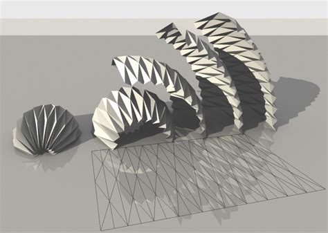 Parametric Origami By Mlabcasalevalenticalvano Origami Architecture Paper Architecture