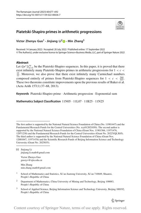 Piatetski Shapiro Primes In Arithmetic Progressions Request Pdf