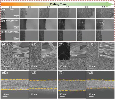 In Situ Optical Microscopy Of Li Plating Behavior On A Cu Foil B