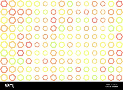 Color Abstract Hexagon Pattern Generative Art Background Style Of Mosaic Or Tile Vector