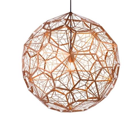 Tom Dixon Etch Light Web Copper Pendant Light One Two Modern Lighting Factory