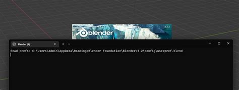 what is this console terminal message blender now opens on launch