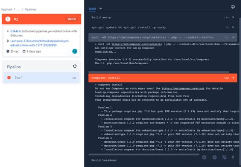 Php Bitbucket Pipelines With Docker Image Using Laravel Stack Overflow