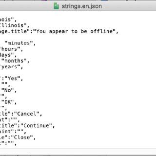 The JSON File In A Text Editor Download Scientific Diagram
