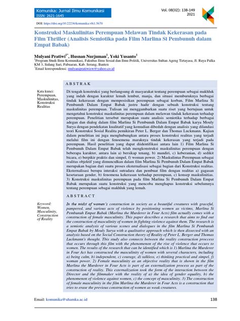 Konstruksi Maskulinitas Perempuan Melawa Pdf
