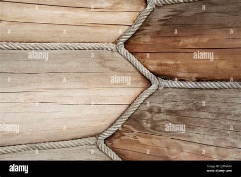 Close Up Detail View Of Wooden Log Building Corner Joint Decorated With