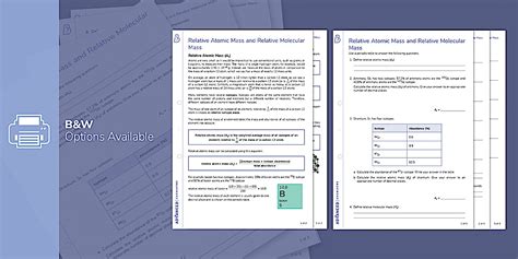 Relative Atomic Mass And Relative Molecular Mass Beyond
