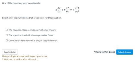 solved one of the boundary layer equations is at дТ a21