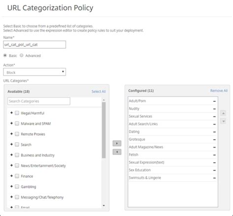 How To Block An Adult Category Website Citrix ADC 13 1
