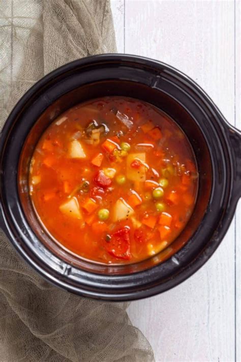 Slow Cooker Vegetable Soup Little Bit Recipes
