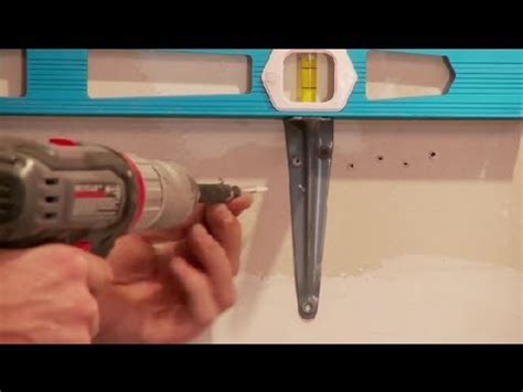 How To Mount Shelf Brackets Home Improvements YouTube