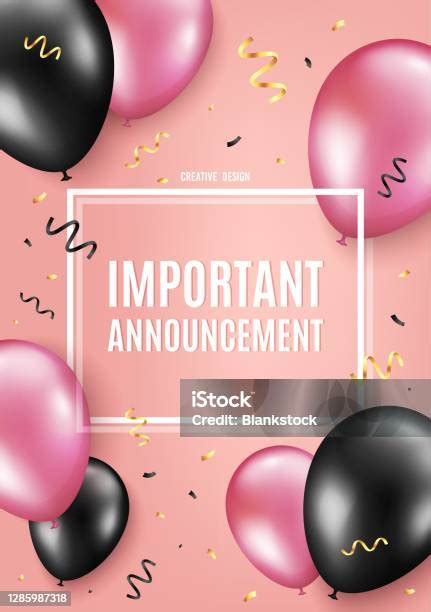 Simbol Pengumuman Penting Tanda Penawaran Khusus Vektor Ilustrasi Stok