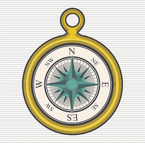 Premium Vector Compass Digital Design