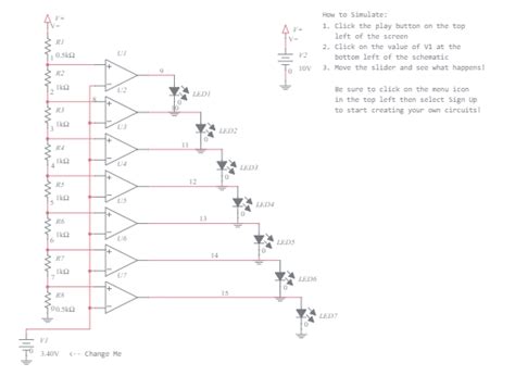 Voltage Comparator With Npn Transistor Multisim Live