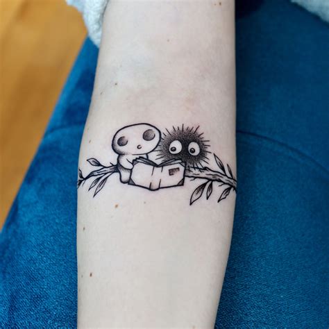 Minimalist Soot Sprite Tattoo