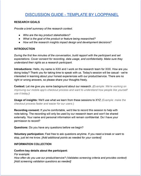 The Complete Guide To Writing Effective Discussion Guides Looppanel