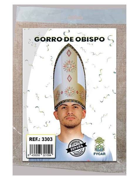 Gorro Obispo Envío 24hdisfraces Bacanal