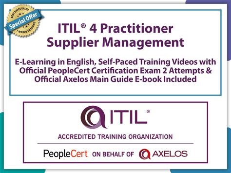 Itil® 4 Practitioner Supplier Management