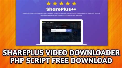 shareplus video downloader php script free download yt facebook