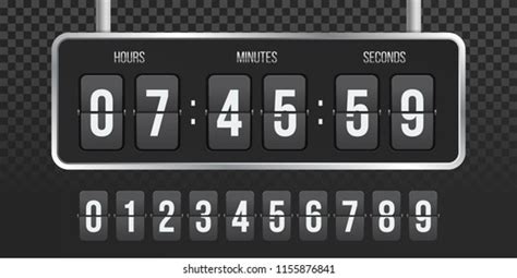 Mechanical Flip Countdown Clock Counter Timer Stock Vector (Royalty Free) 1175573755 | Shutterstock