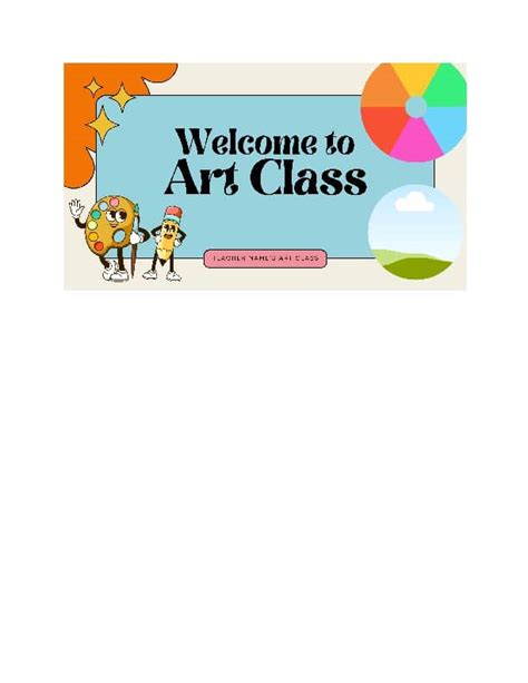 Welcome To Art Class Intro Slide By Handmade By Heinlein Tpt