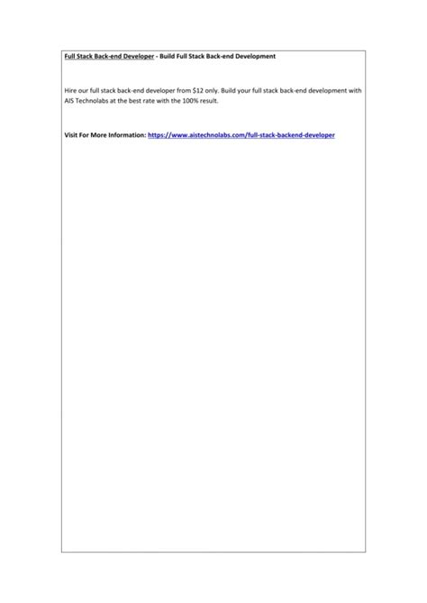 ppt front end developer to full stack development powerpoint