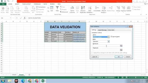 What Is Whole Number Validation Data Validation In Excel How Do