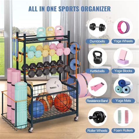 Uokrr Weight Rack For Dumbbells Home Gym Storage Rack For Dumbbells Kettlebells