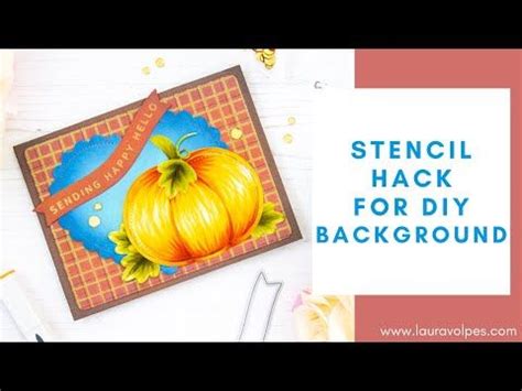 Cardmaking HACK To STEP UP Your BASIC Stencil YouTube Cardmaking
