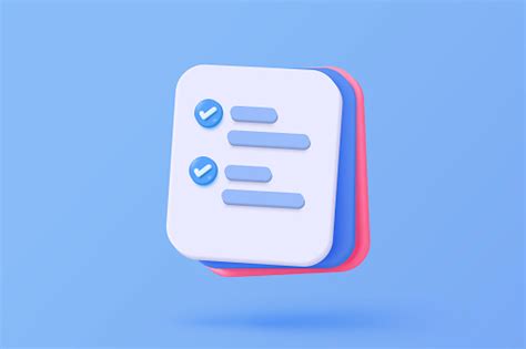 흰색 클립 보드 작업 관리 할 일 체크리스트 프로젝트 계획에 대한 효율적인 작업 빠른 진행 레벨 업 개념 과제 및 시험 생산성 솔루션 아이콘 분홍색 배경에 3d 벡터 렌더링