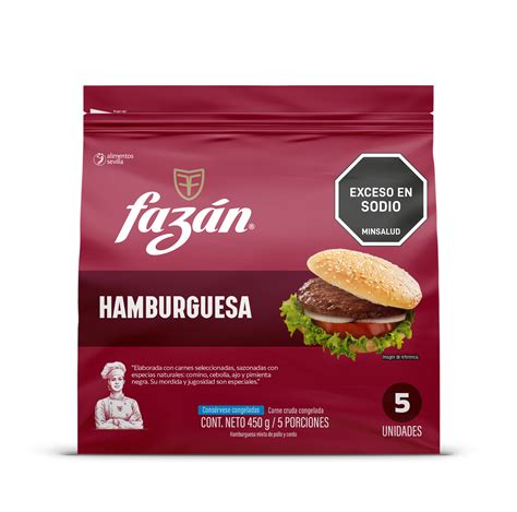 Hamburguesa Fazan X 450g X 5und Fp Foods