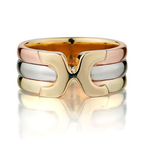 Tri Colour Band In 14kt Gold Van Rijk Estate Jewellers Toronto