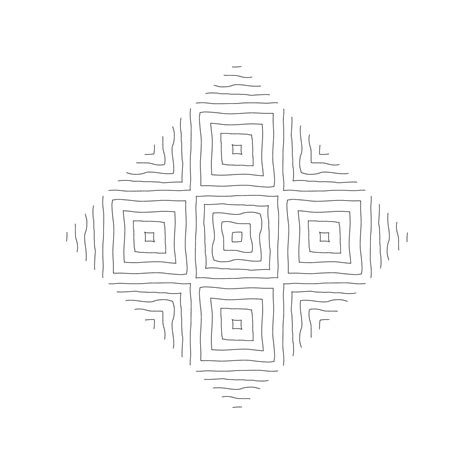 Abstract Lines Motifs Pattern Decoration For Interior Exterior Carpet Textile Garment