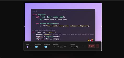 Ray So Beautify And Freely Share Code Image Snippets Online Dignited