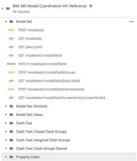postman collections for model coordination api autodesk platform services