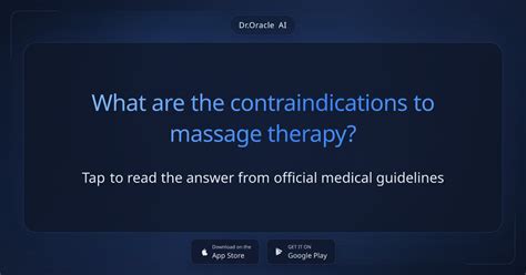 What Are The Contraindications To Massage Therapy