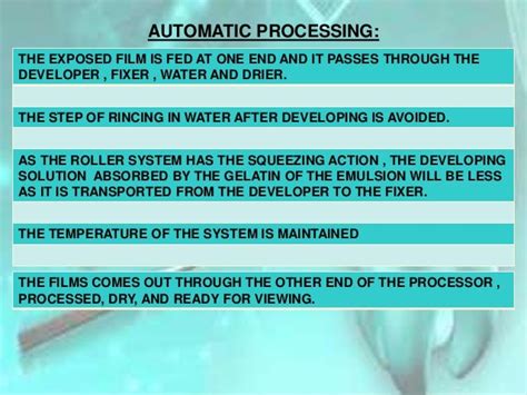 Processing Of X Ray Film