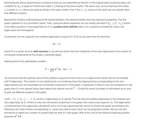 Solved Relaxation Of Ideal Clustering The Optimization