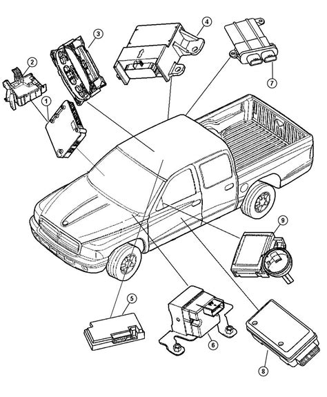 2006 Dodge Ram 1500 Module Telematics 05064013av Factory Chrysler Parts Bartow Fl