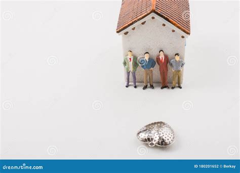 Tiny Figurine Of Man Model In View Stock Photo Image Of Success Figurines