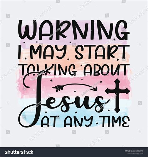 warning may start talking about jesus stock vector royalty free