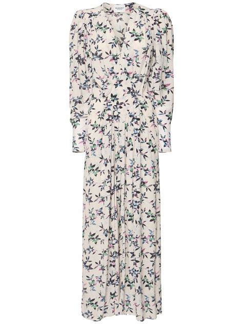 Marant Etoile Vonick V Neck Viscose Maxi Dress Isabel Marant Etoile