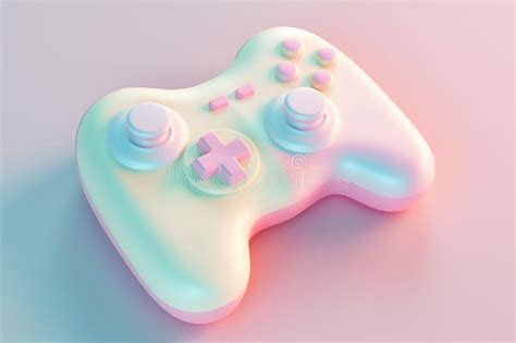 3d Joystick Controller Gamepad For Videogames On Pastel Background Gameplay Symbol 3d Render